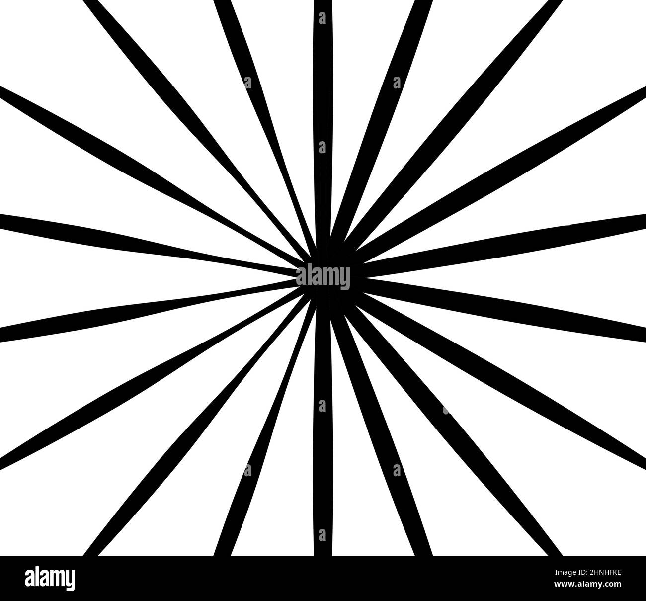 Radial, radiating lines, stripes design element - stock vector ...