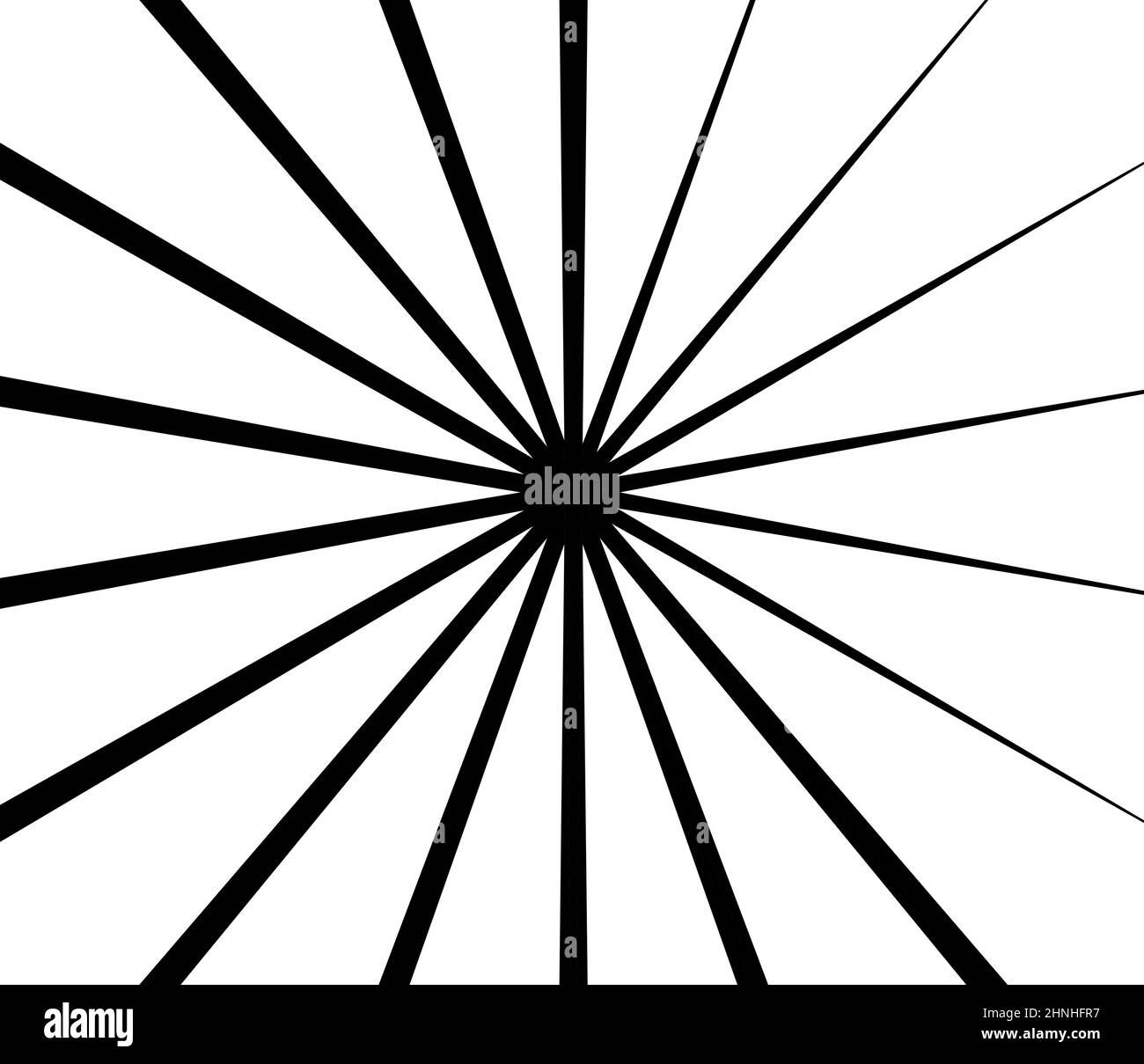 Radial, radiating lines, stripes design element - stock vector ...