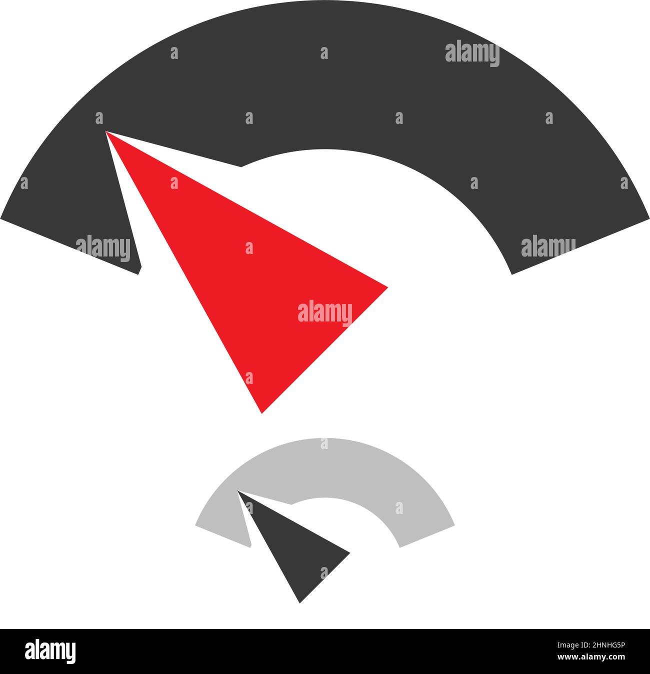Gauge, meter, level and progress indicator icon. Progression ...