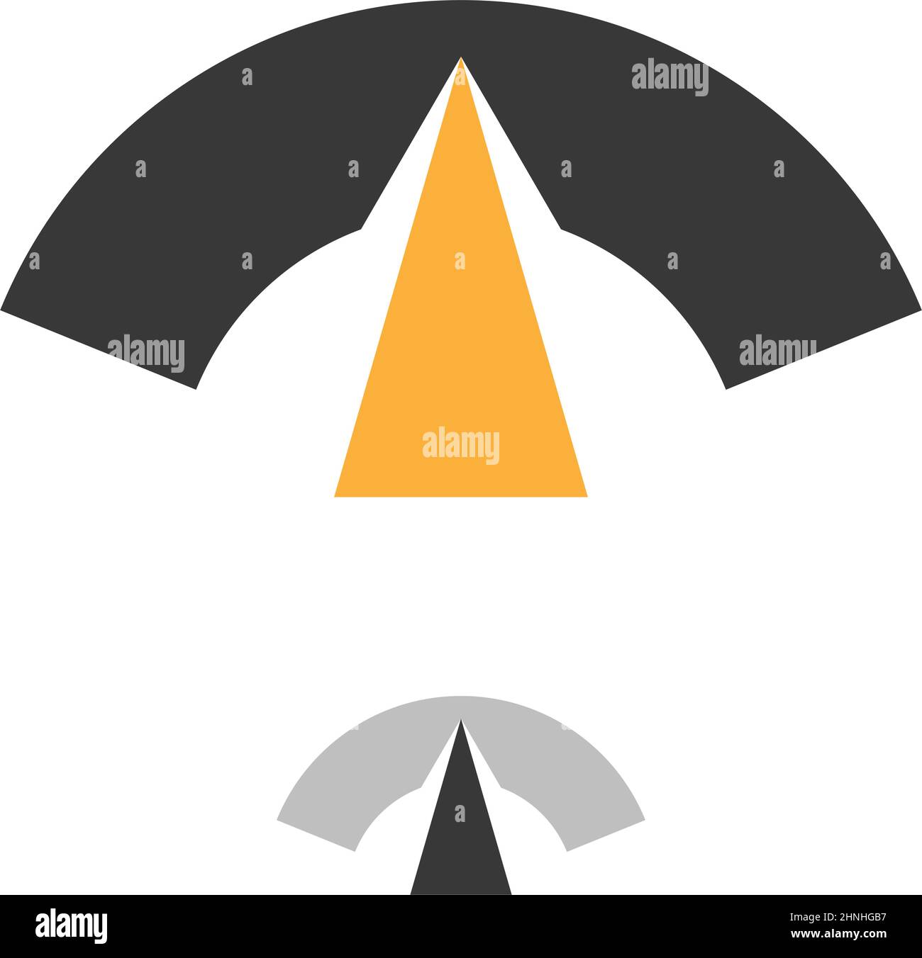 Gauge, meter, level and progress indicator icon. Progression ...