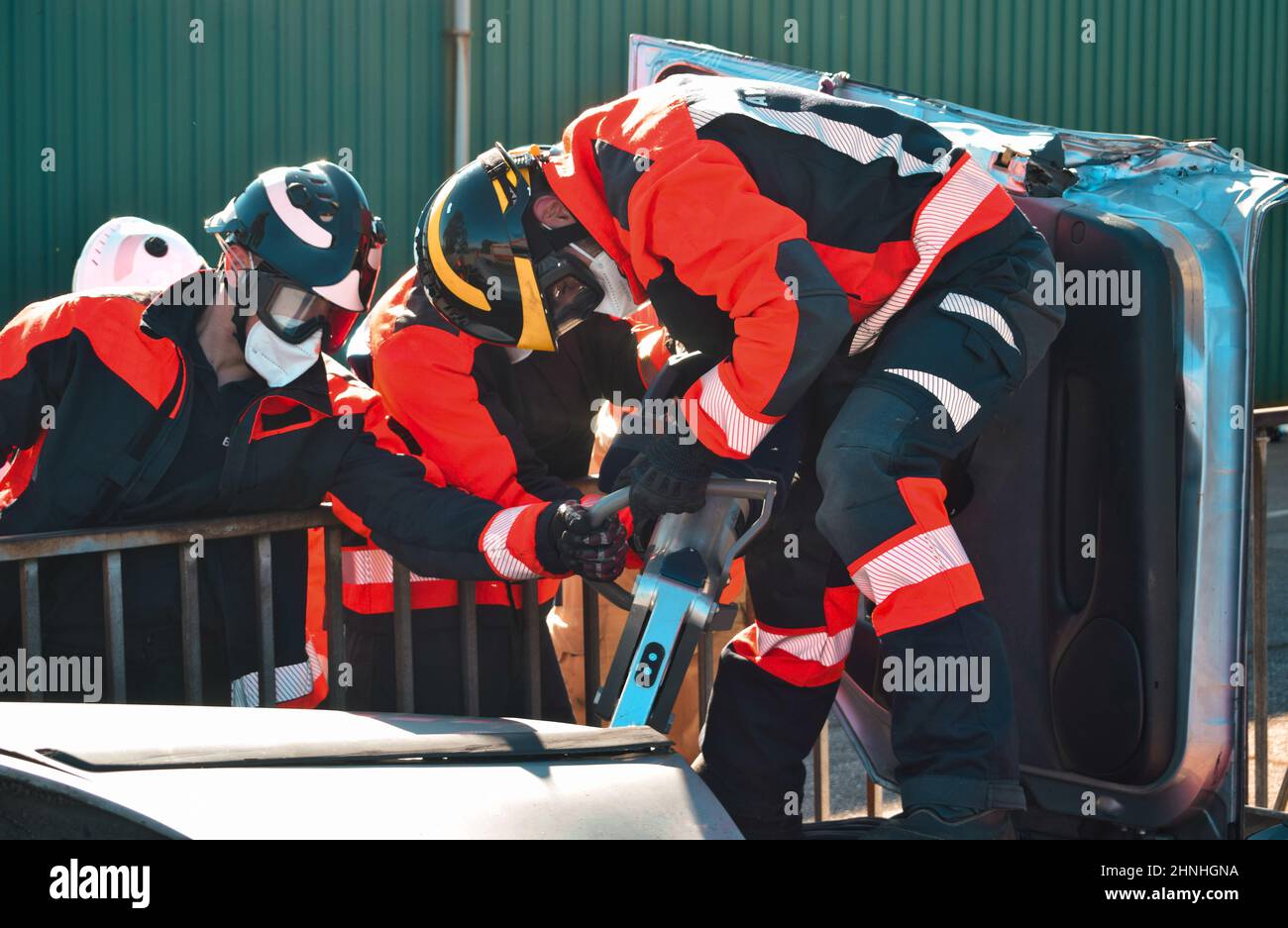 Firefighter rescue victim hi-res stock photography and images - Alamy