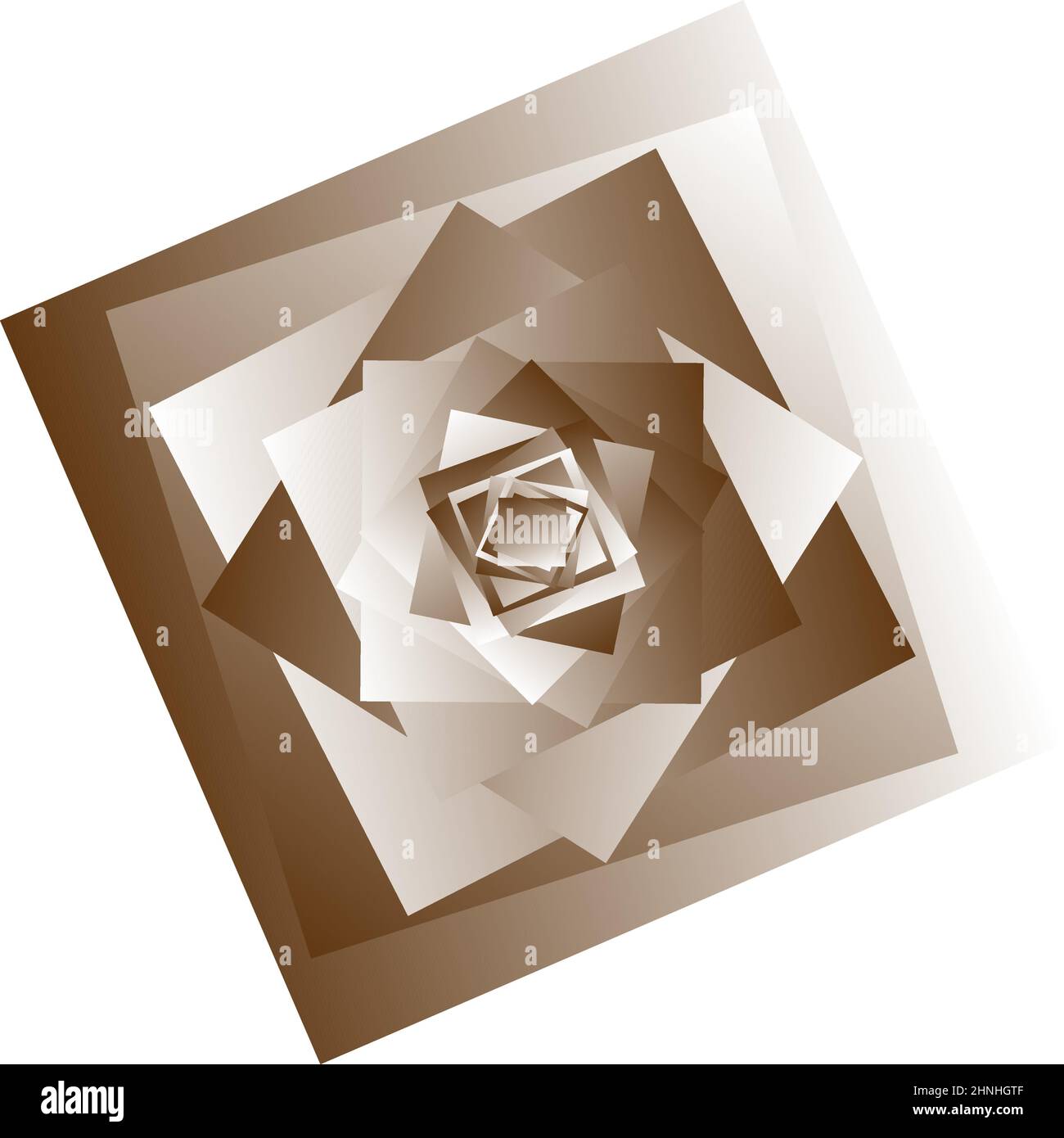 Geometric square design shape with random shaded, gradient fill - stock ...