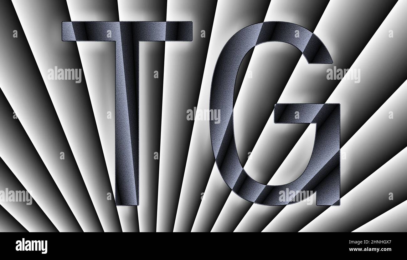 Signature TG , corner grad Stock Photo - Alamy