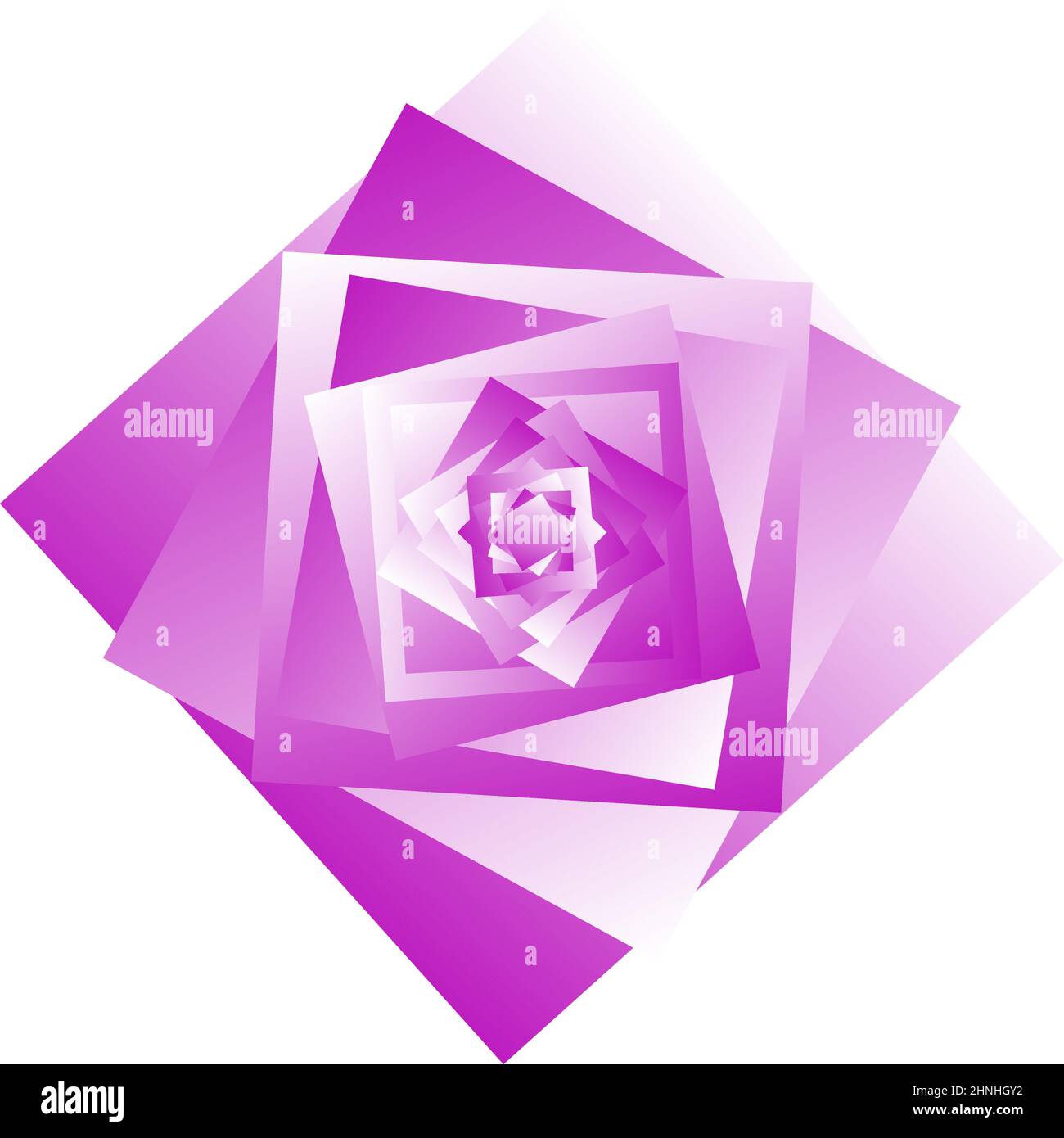 Geometric square design shape with random shaded, gradient fill - stock ...