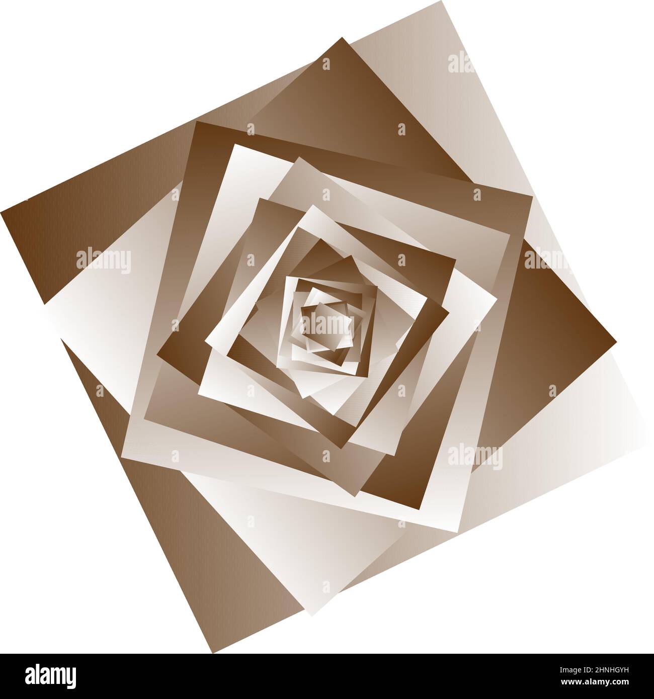 Geometric square design shape with random shaded, gradient fill - stock ...