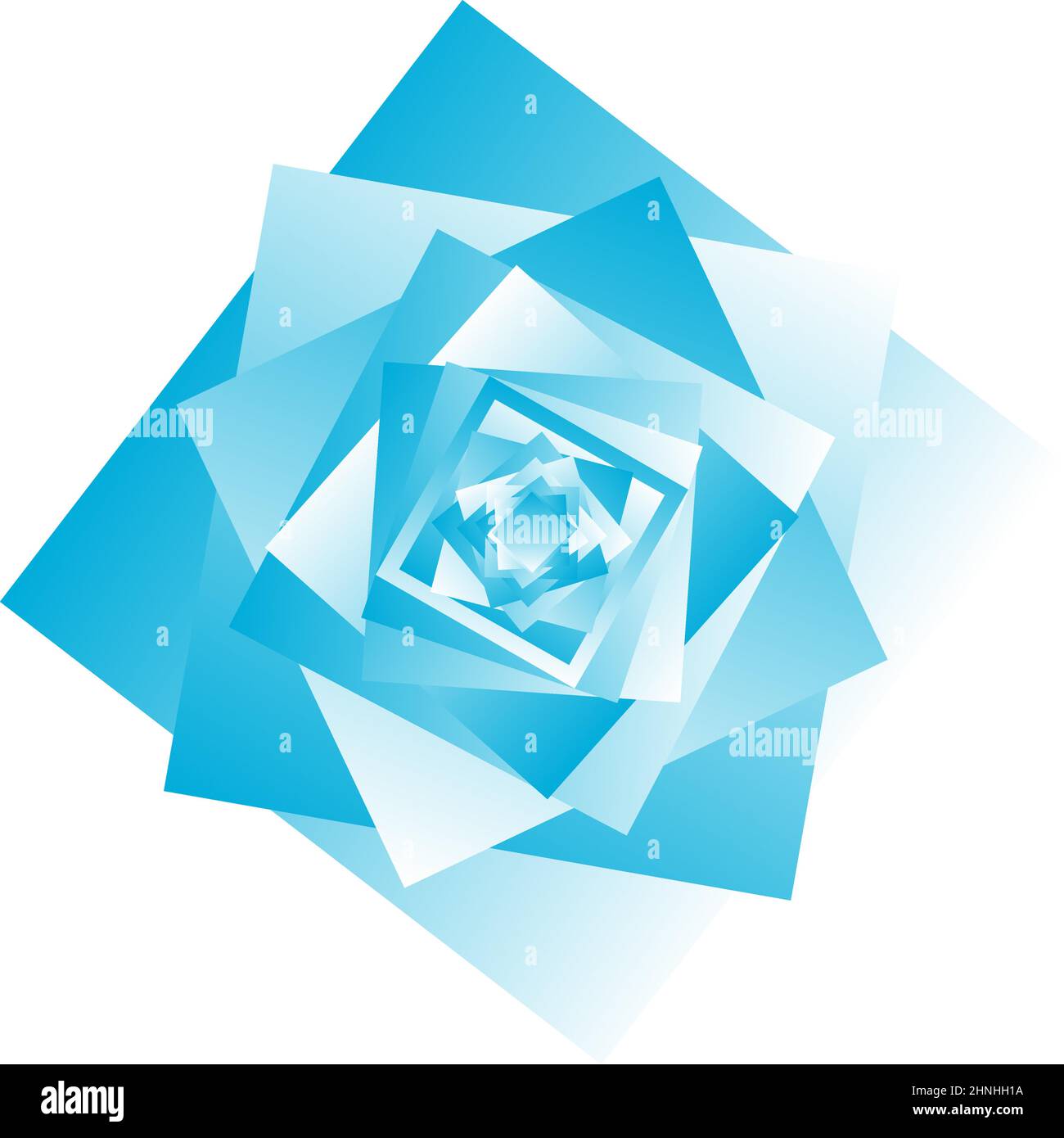 Geometric square design shape with random shaded, gradient fill - stock ...