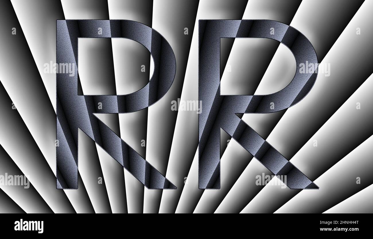 Signature RR , corner grad Stock Photo - Alamy