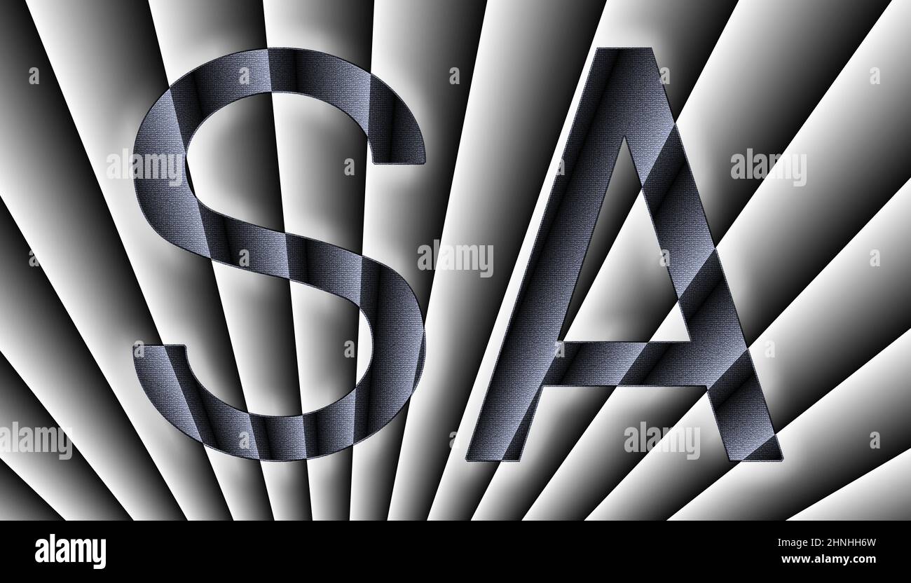 Signature SA , corner grad Stock Photo - Alamy