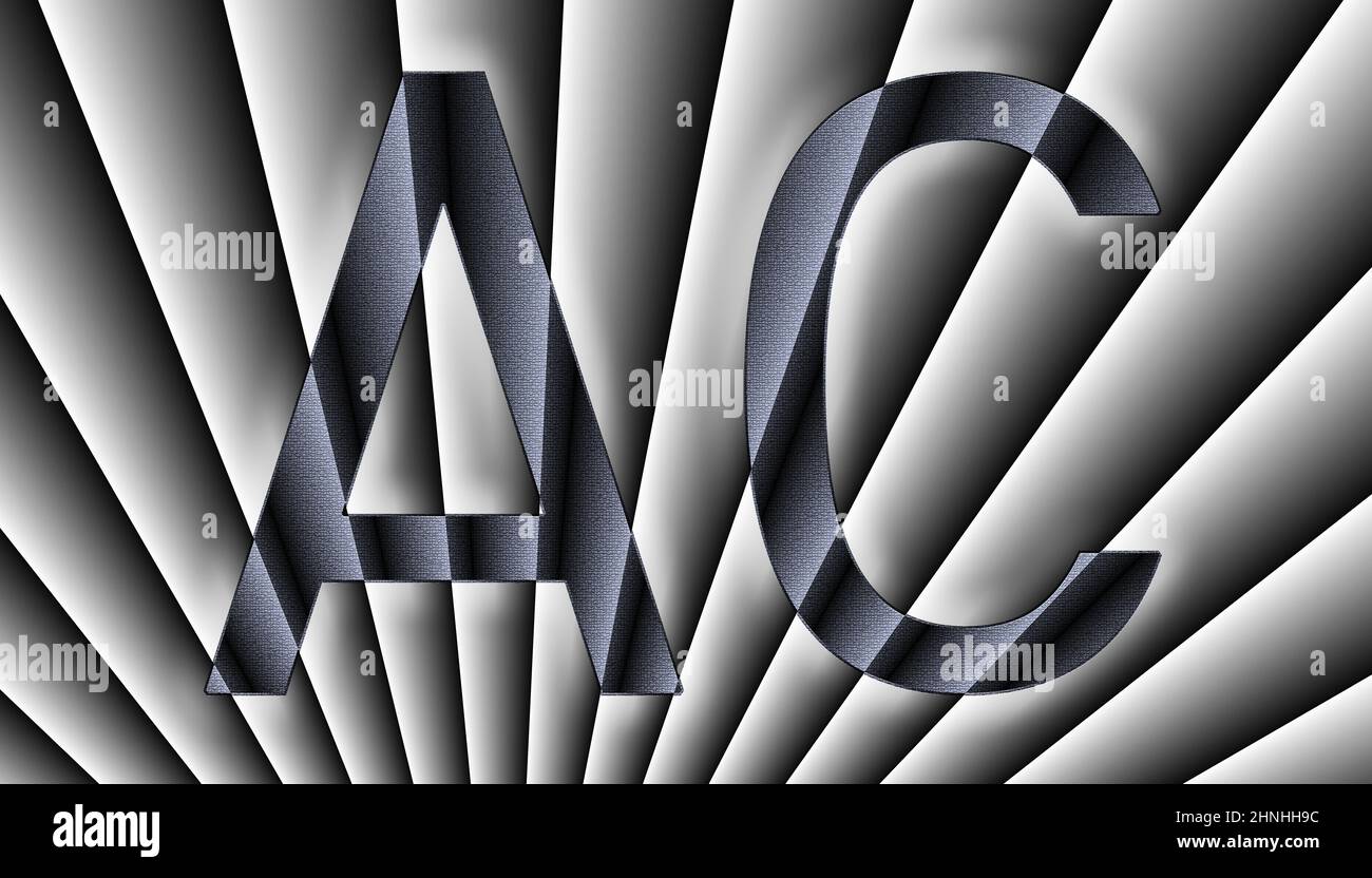 Signature AC , corner grad Stock Photo - Alamy
