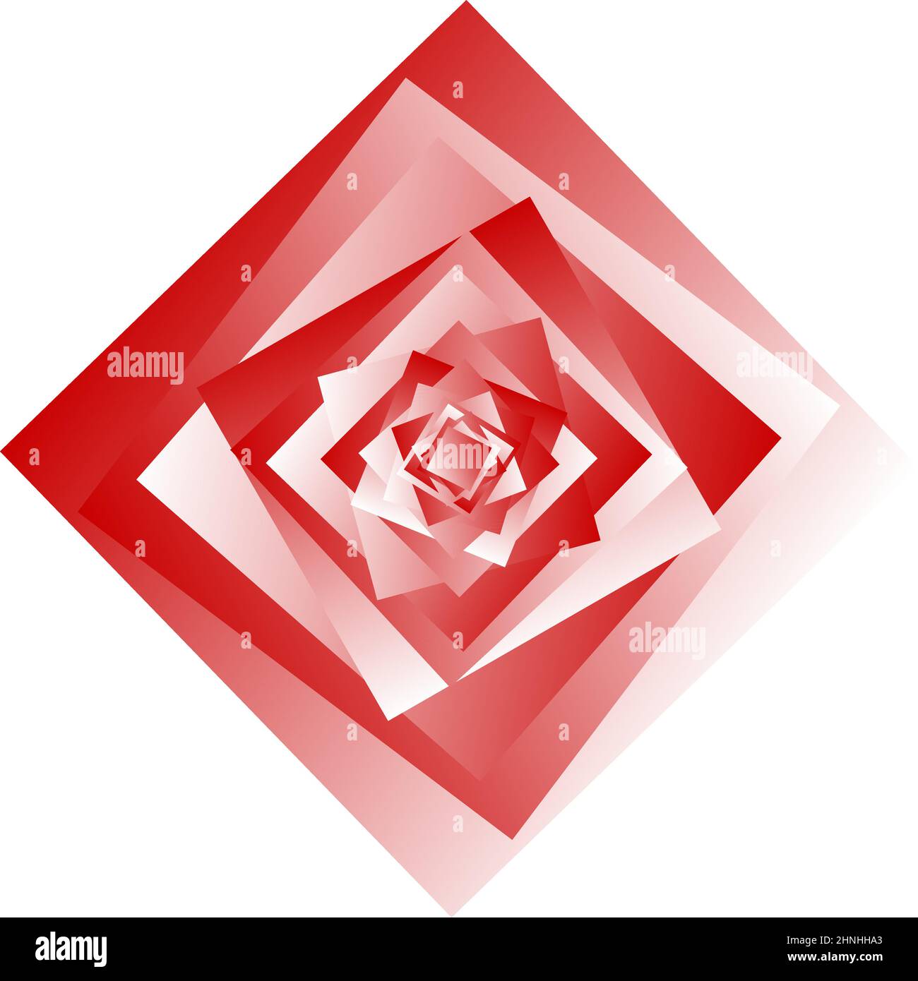 Geometric square design shape with random shaded, gradient fill - stock ...