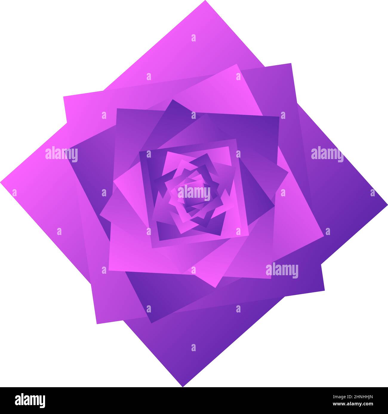 Geometric square design shape with random shaded, gradient fill - stock ...