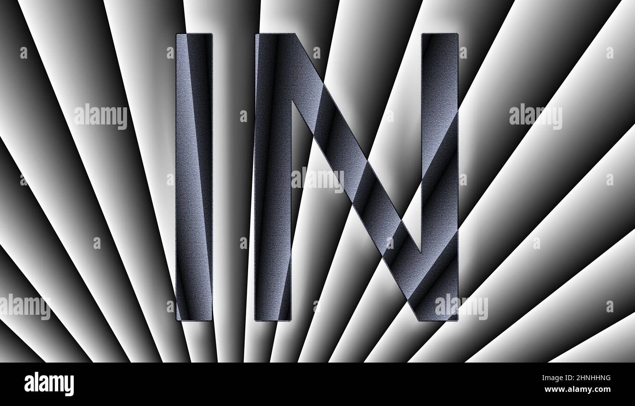Signature IN , corner grad Stock Photo - Alamy
