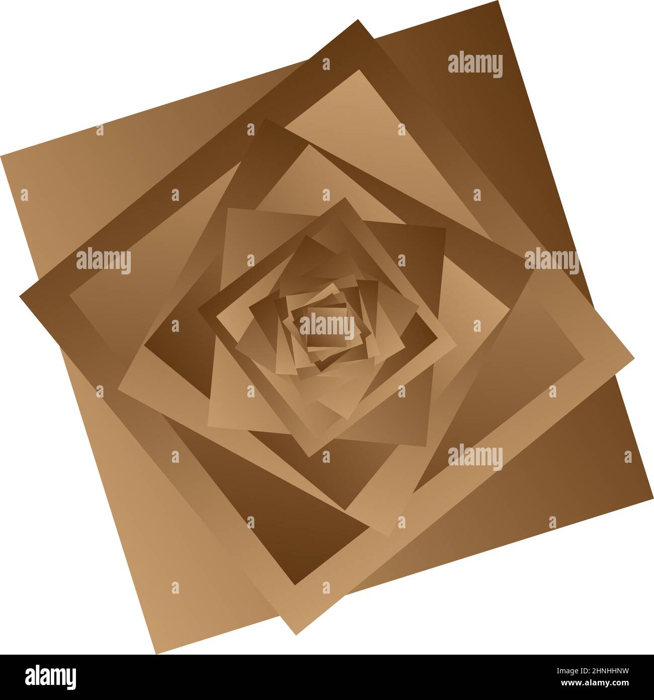 Geometric square design shape with random shaded, gradient fill - stock ...