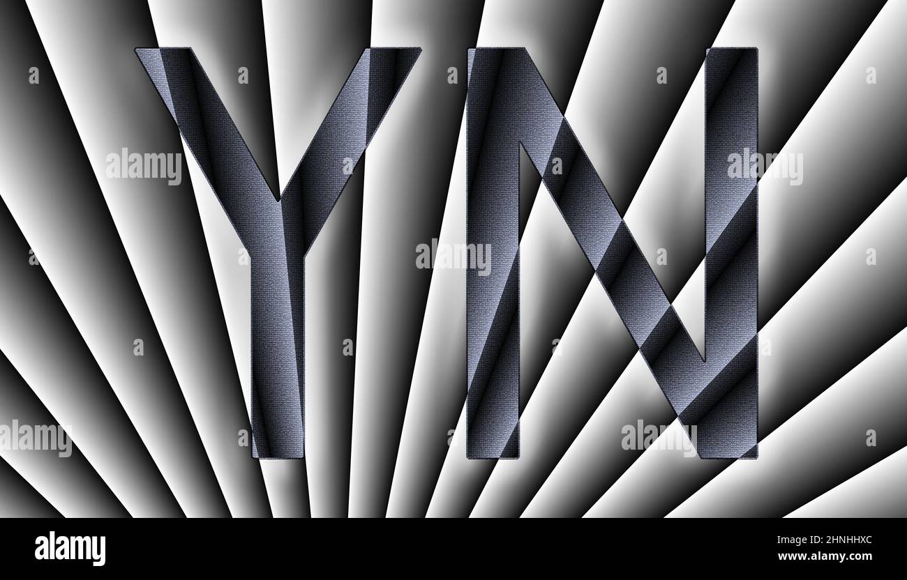 Yn font hi-res stock photography and images - Alamy