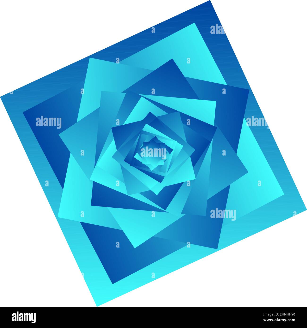 Geometric square design shape with random shaded, gradient fill - stock ...
