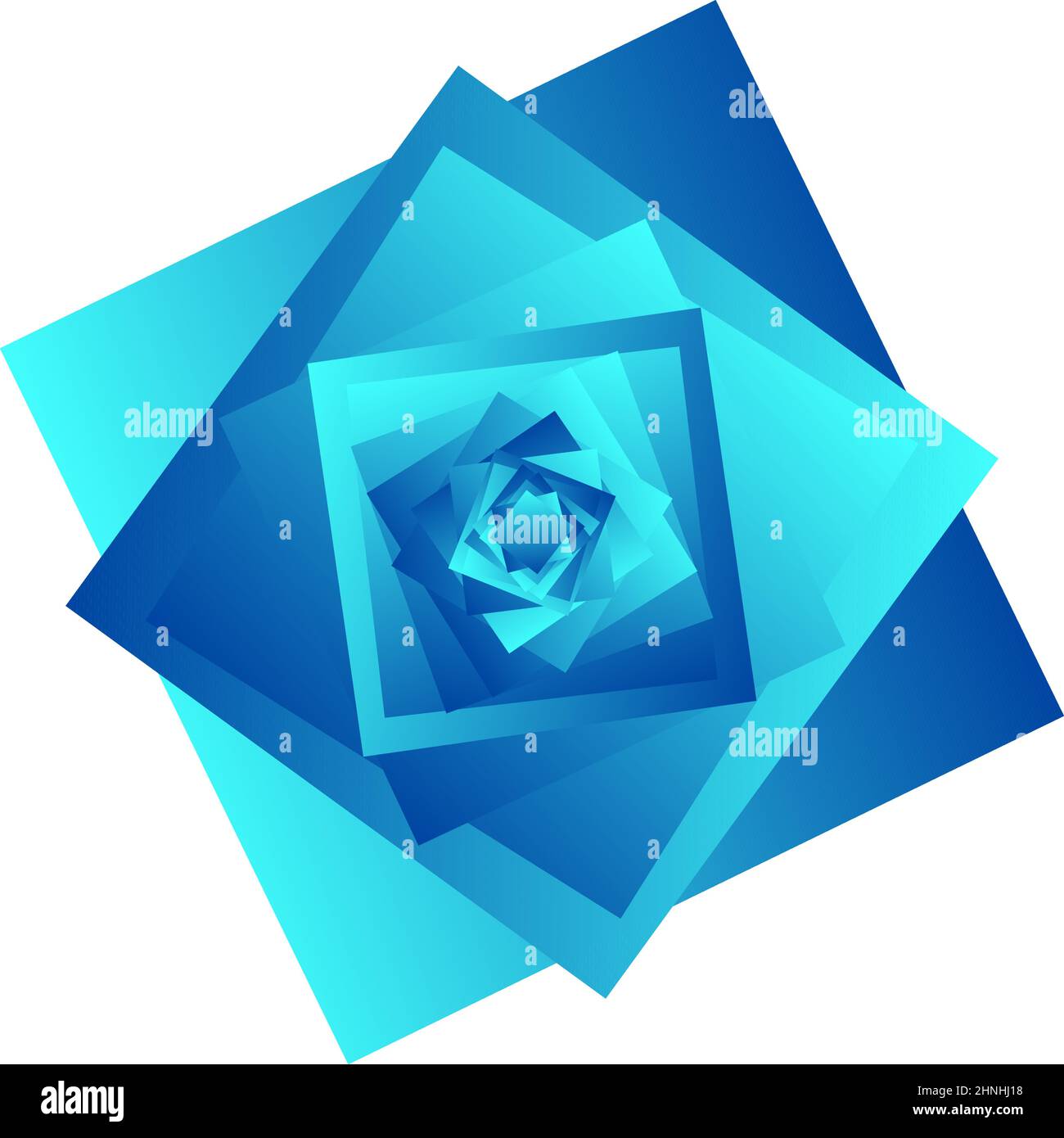 Geometric square design shape with random shaded, gradient fill - stock ...