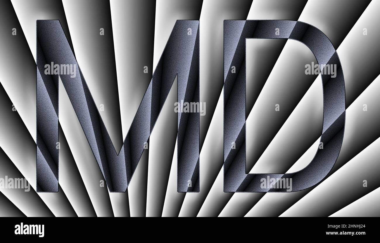 Signature MD , corner grad Stock Photo - Alamy