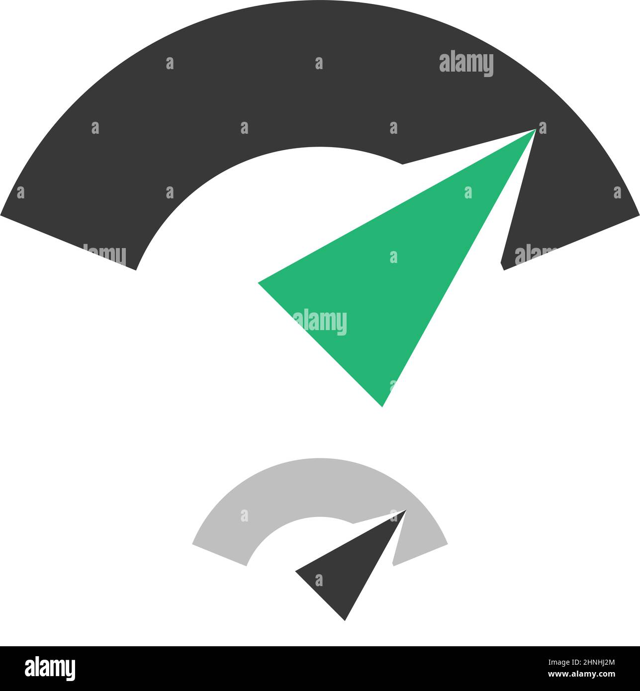 Gauge, meter, level and progress indicator icon. Progression ...
