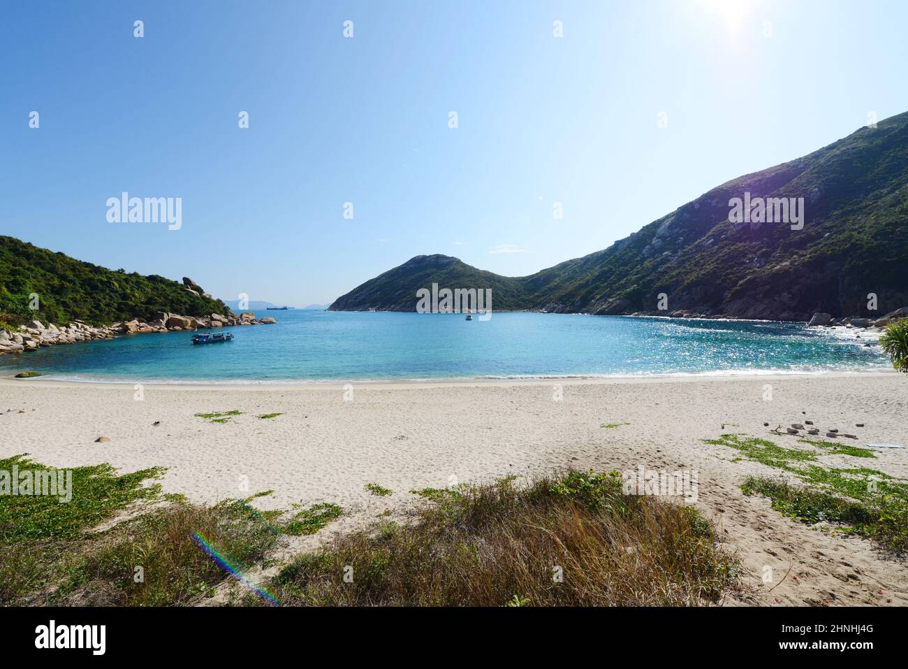 Sham Wan beach and bay, Lamma island, Hong Kong Stock Photo - Alamy