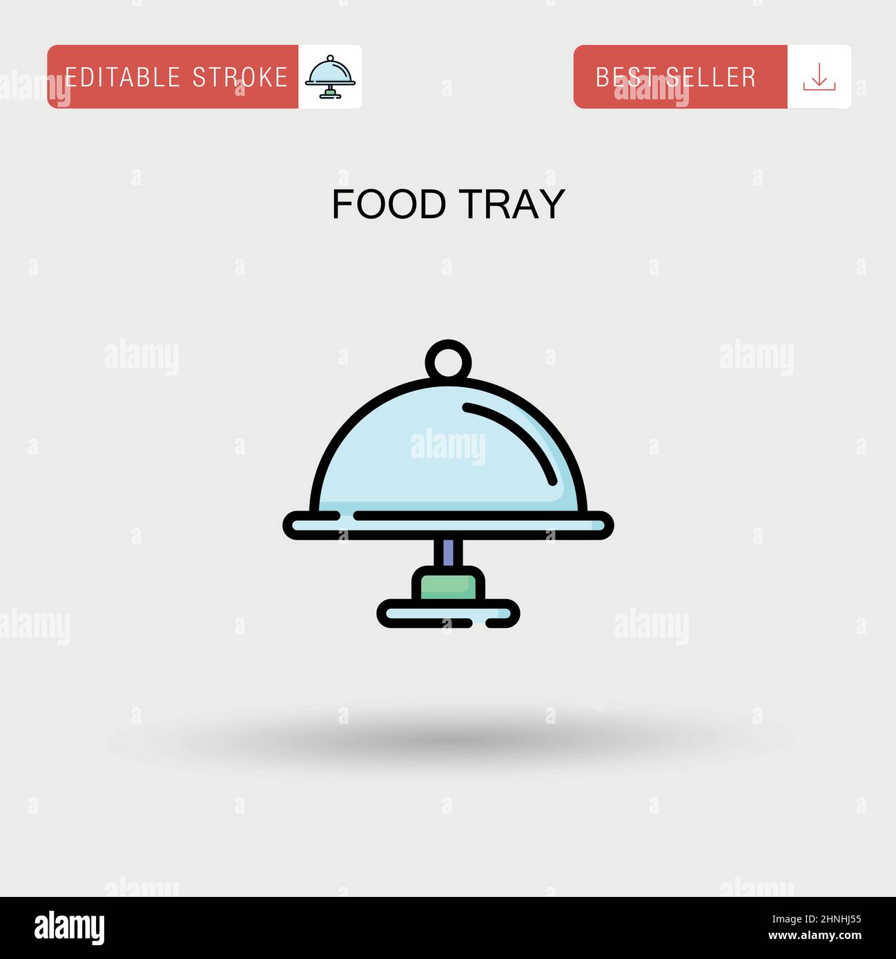 Empty takeout container top view Stock Vector Images - Alamy