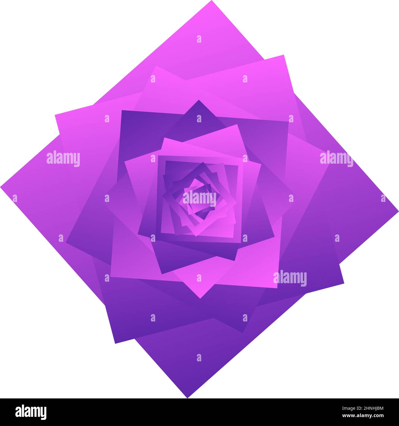Geometric square design shape with random shaded, gradient fill - stock ...