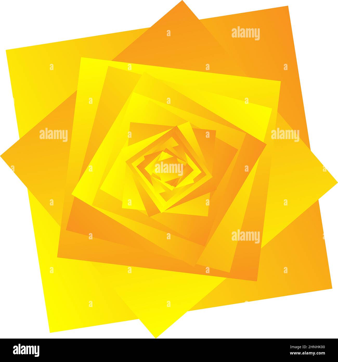 Geometric square design shape with random shaded, gradient fill - stock ...