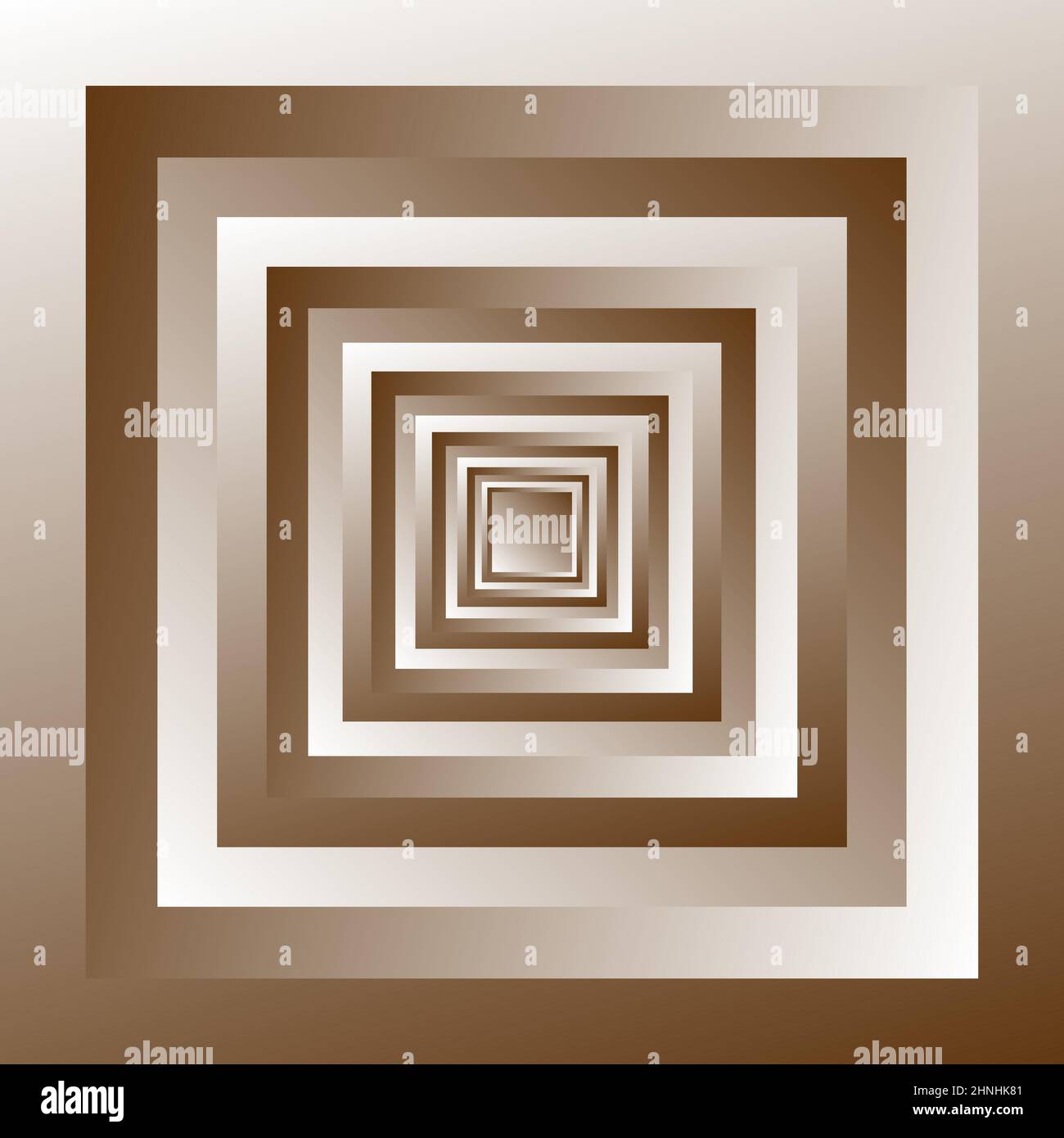 Geometric square design shape with random shaded, gradient fill - stock ...