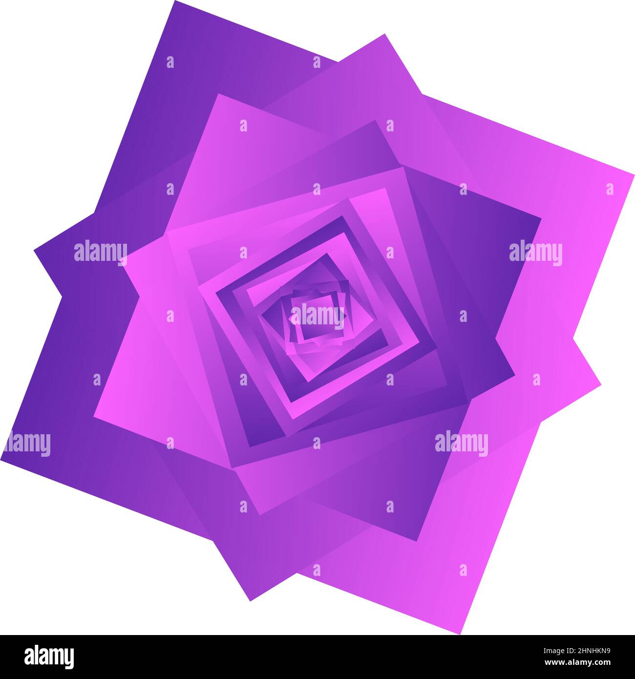 Geometric square design shape with random shaded, gradient fill - stock ...