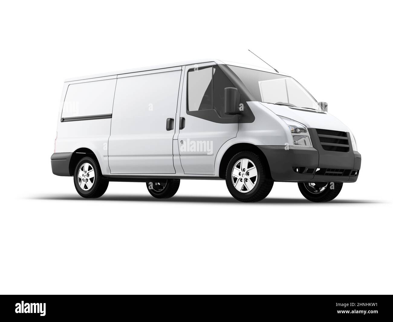 Panel Van Mockup 3D Rendering Stock Photo - Alamy