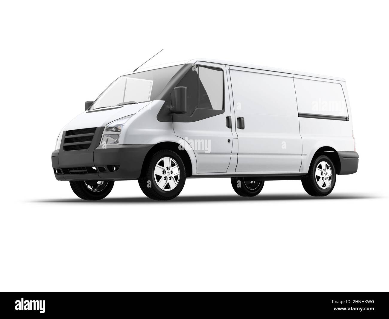 Panel Van Mockup 3D Rendering Stock Photo - Alamy