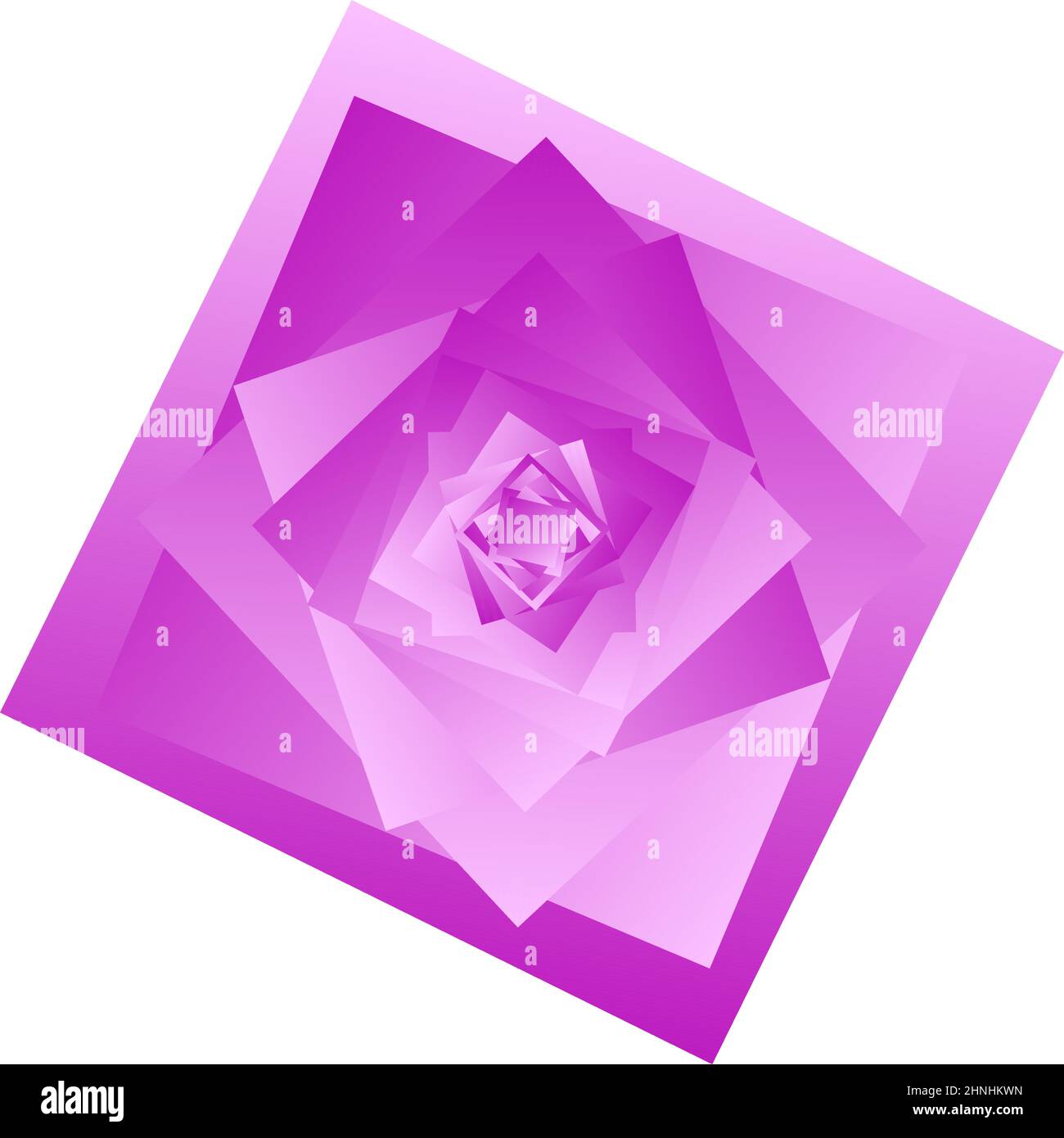 Geometric square design shape with random shaded, gradient fill - stock ...