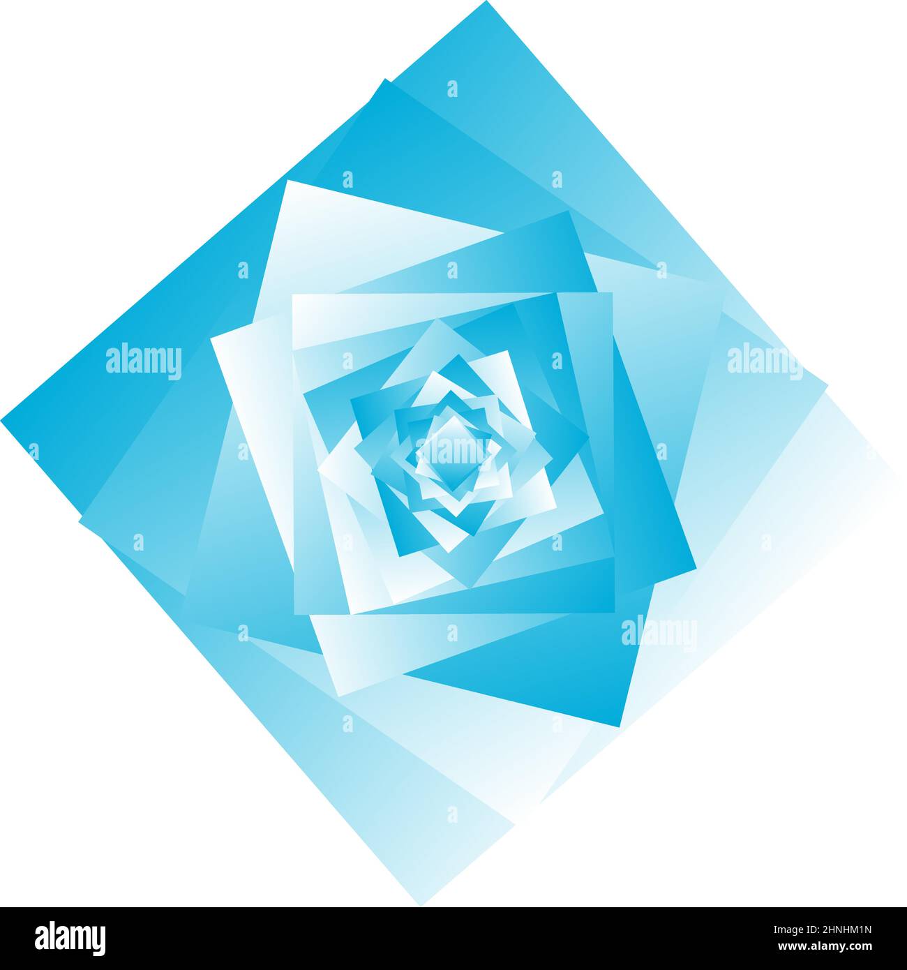 Geometric square design shape with random shaded, gradient fill - stock ...