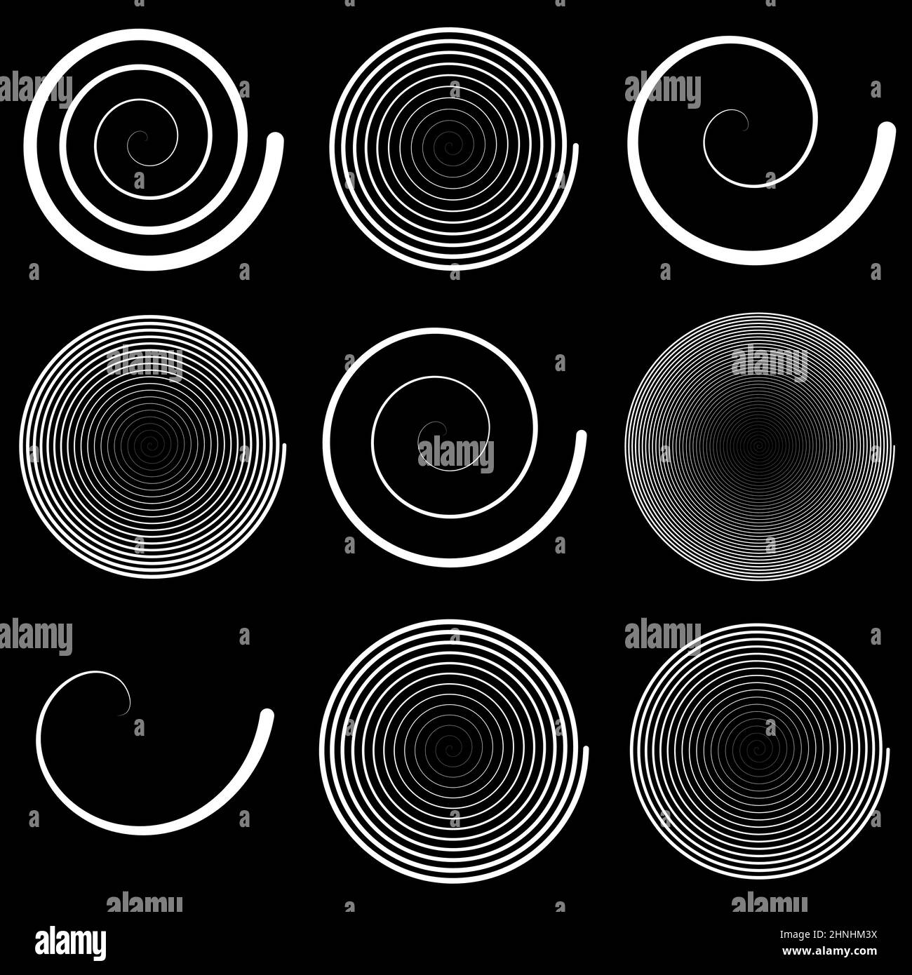 Archimedean spiral. Swirl, twirl, whirl design element - stock vector ...