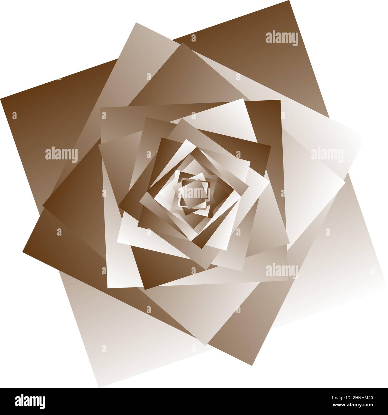 Geometric square design shape with random shaded, gradient fill - stock ...