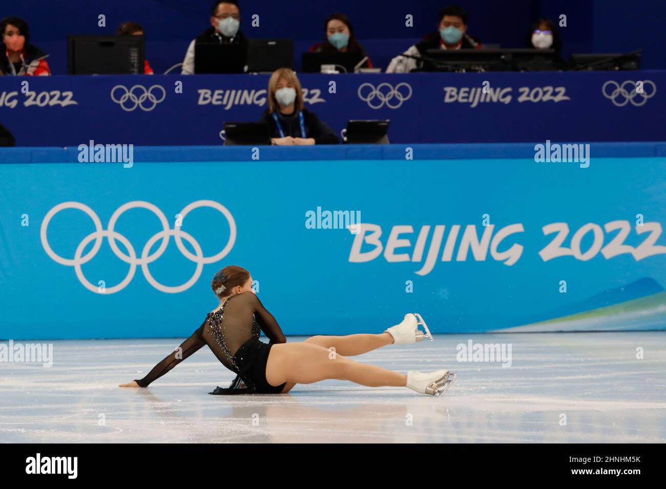 Beijing, Hebei, China. 17th Feb, 2022. Jenni Saarinen (FIN) in the women s figure skating free ...