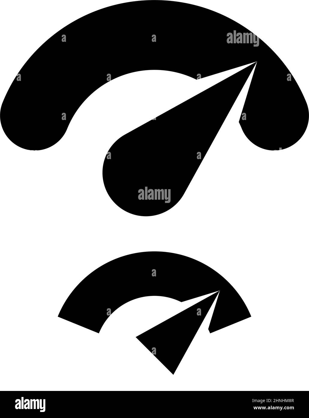 Gauge, meter, level and progress indicator icon. Progression ...