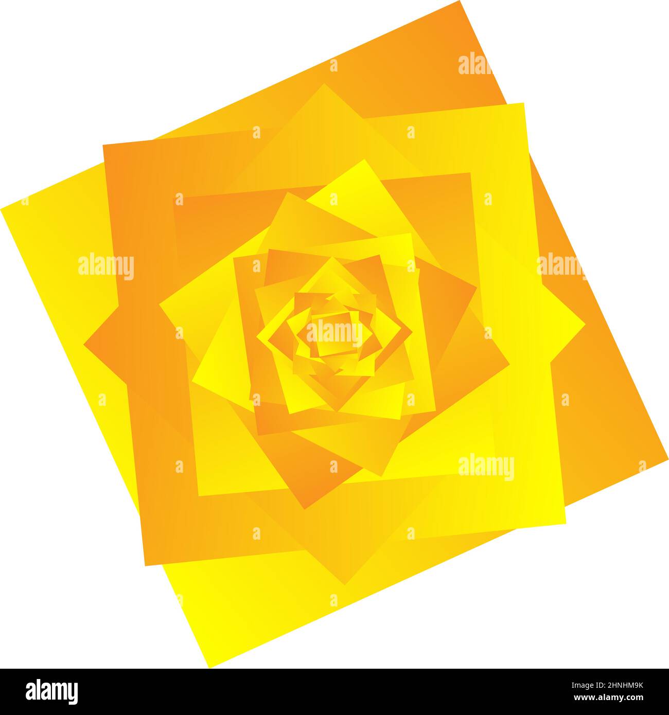 Geometric square design shape with random shaded, gradient fill - stock ...