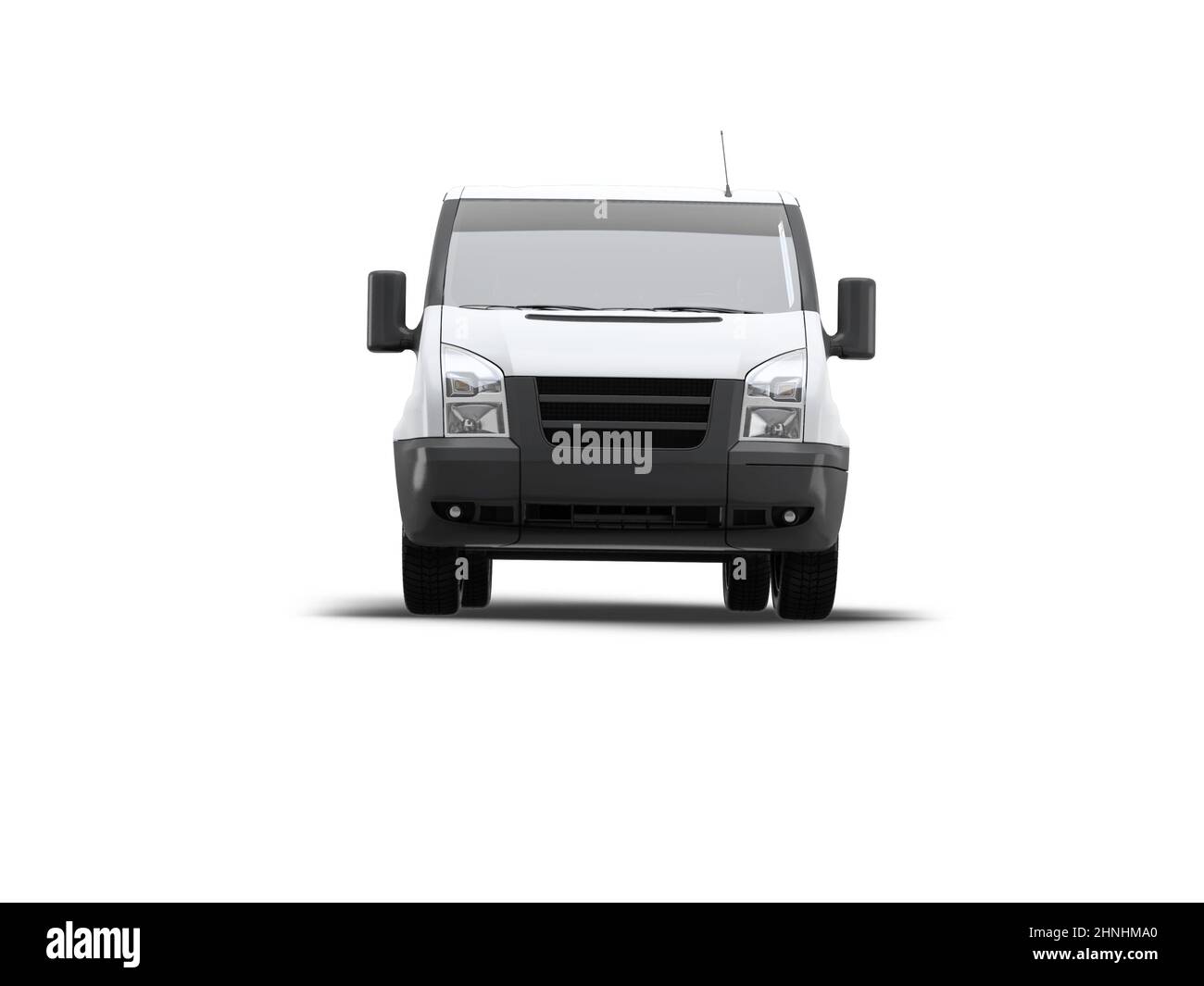 Panel Van Mockup 3D Rendering Stock Photo - Alamy