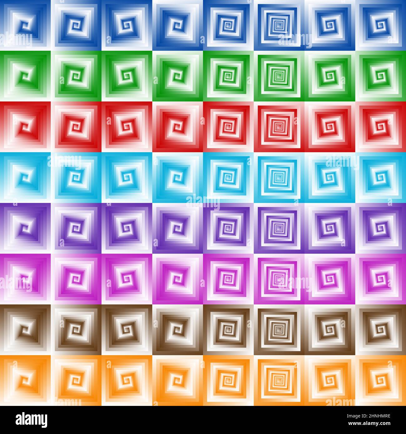 Geometric square design shape with random shaded, gradient fill - stock ...