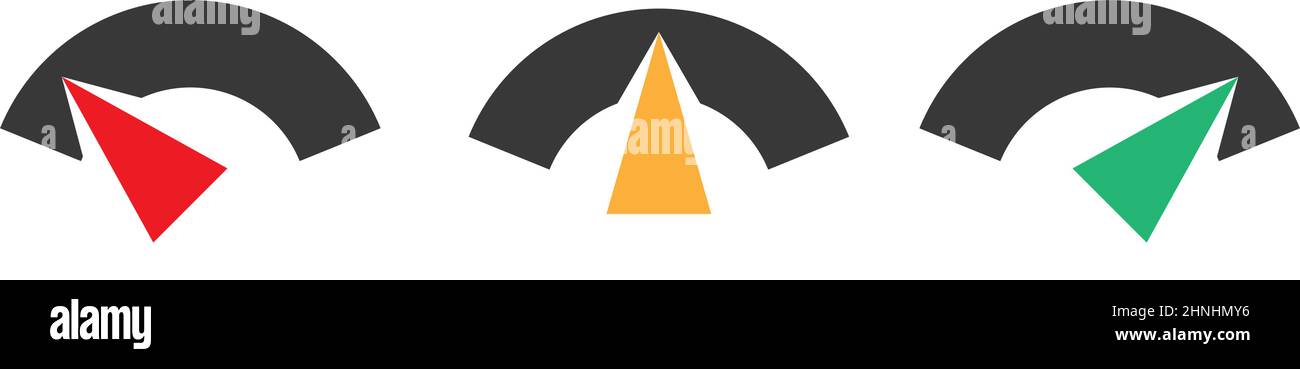 Gauge, meter, level and progress indicator icon. Progression ...