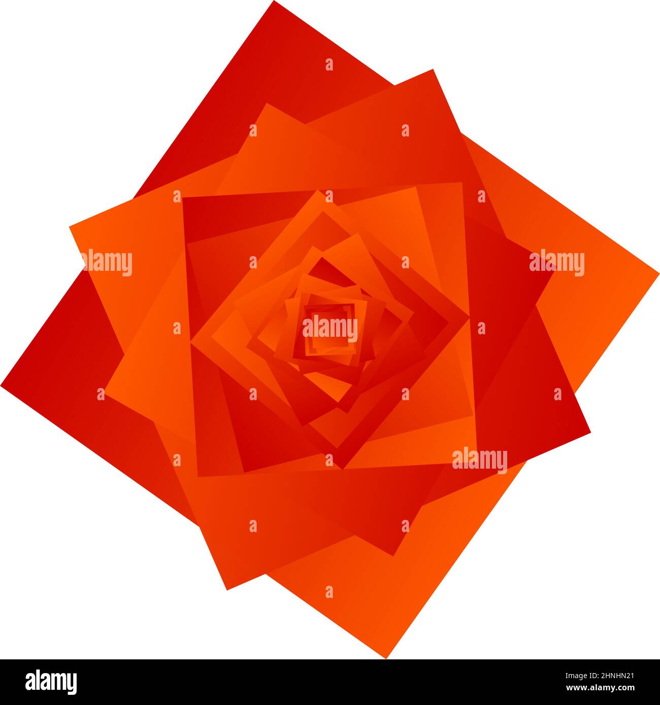 Geometric square design shape with random shaded, gradient fill - stock ...