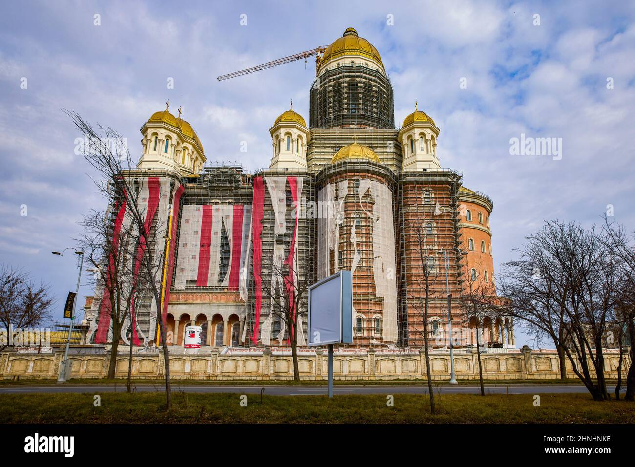 Bucharest Romania, February 14, 2022, the Cathedral of the Salvation of ...