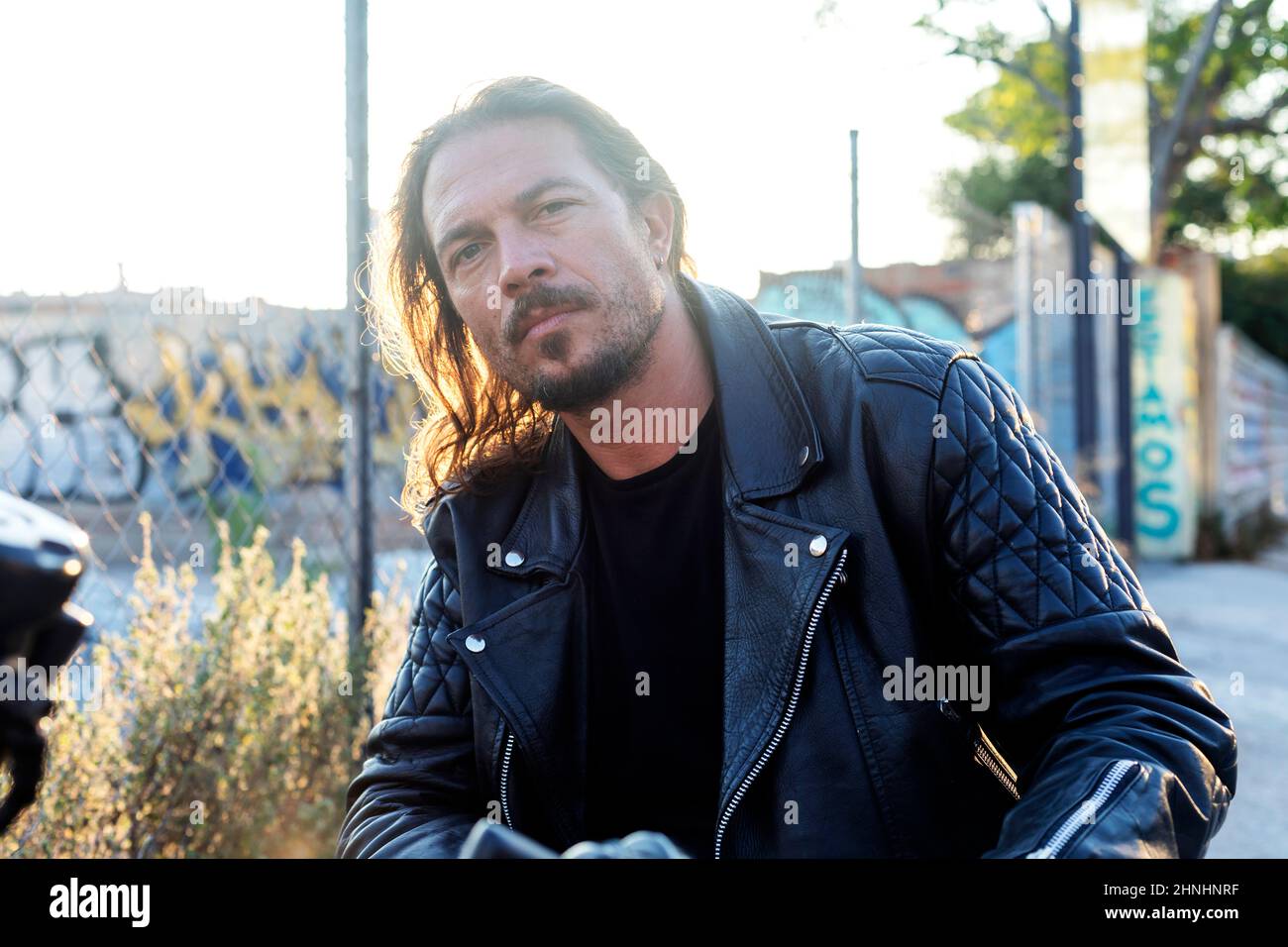 Man riding a chopper hi-res stock photography and images - Alamy