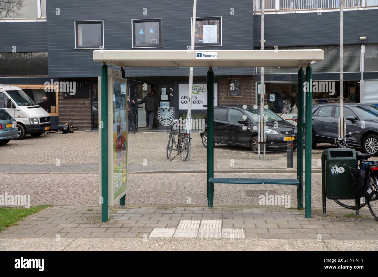 Bus Stop Amsterdamsestraatweg Street At Naarden The Netherlands 15-2 ...