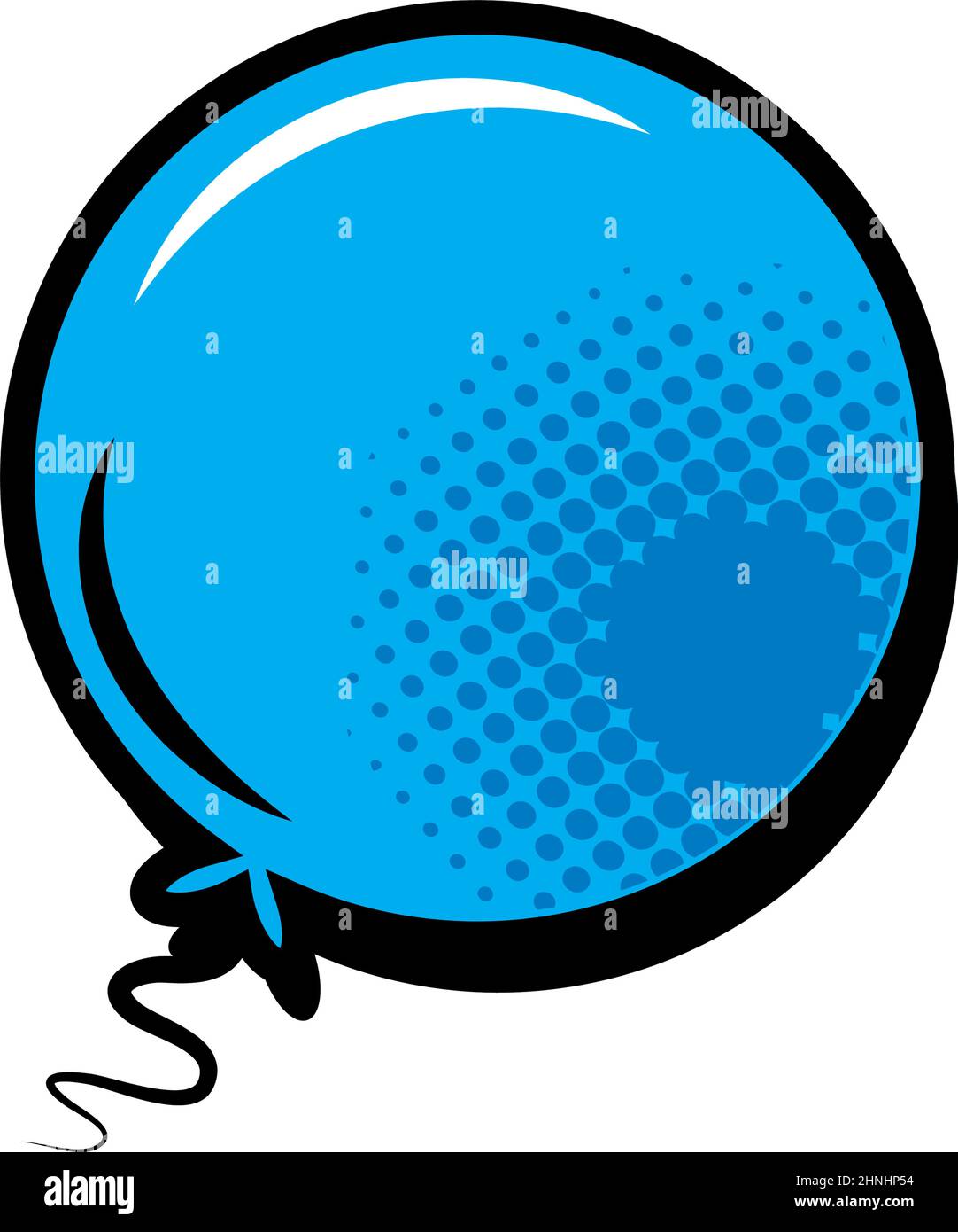 blue balloon pop art Stock Vector Image & Art - Alamy