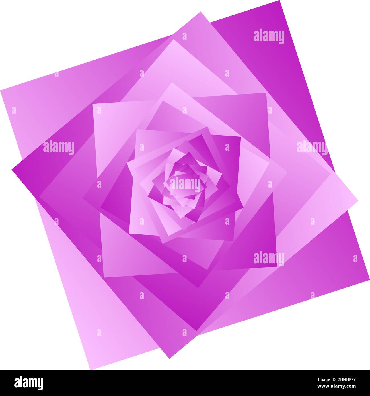 Geometric square design shape with random shaded, gradient fill - stock ...