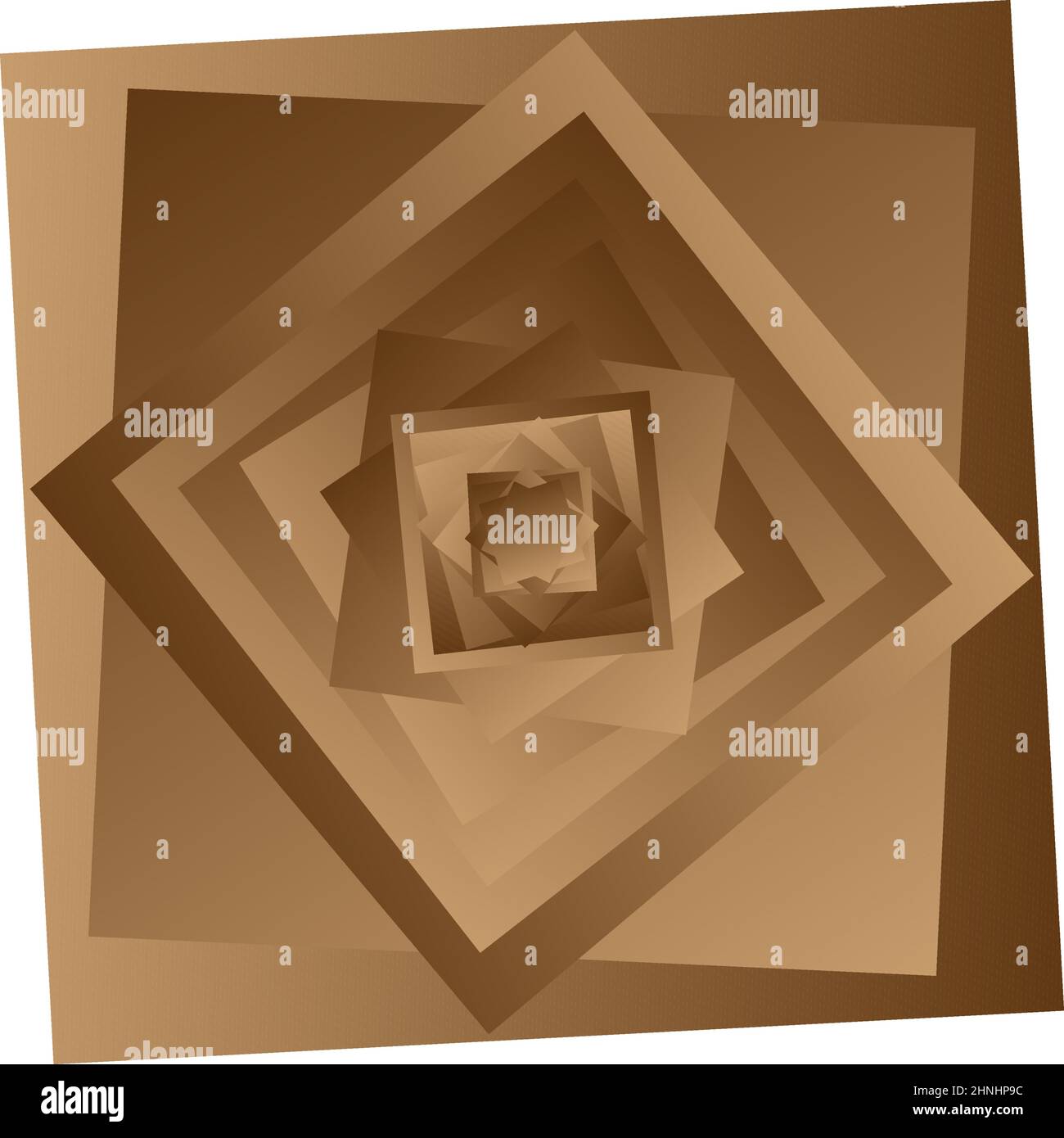 Geometric square design shape with random shaded, gradient fill - stock ...