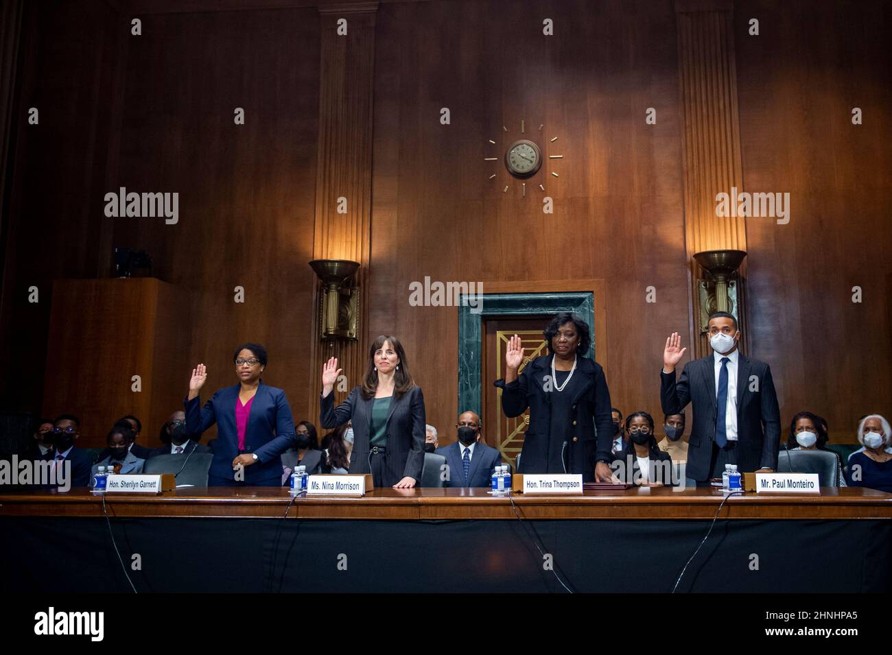Sherilyn Peace Garnett, left, Nina Morrison, second from left, Trina L ...