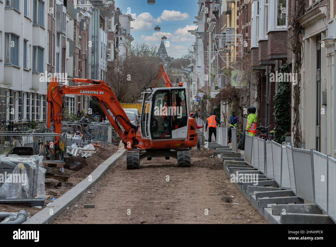 Constructions On The Kerkstraat Street At Amsterdam The Netherlands 8-2 ...