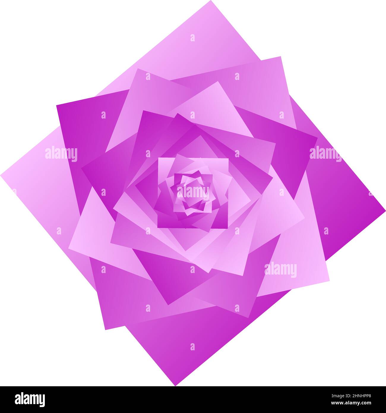 Geometric square design shape with random shaded, gradient fill - stock ...